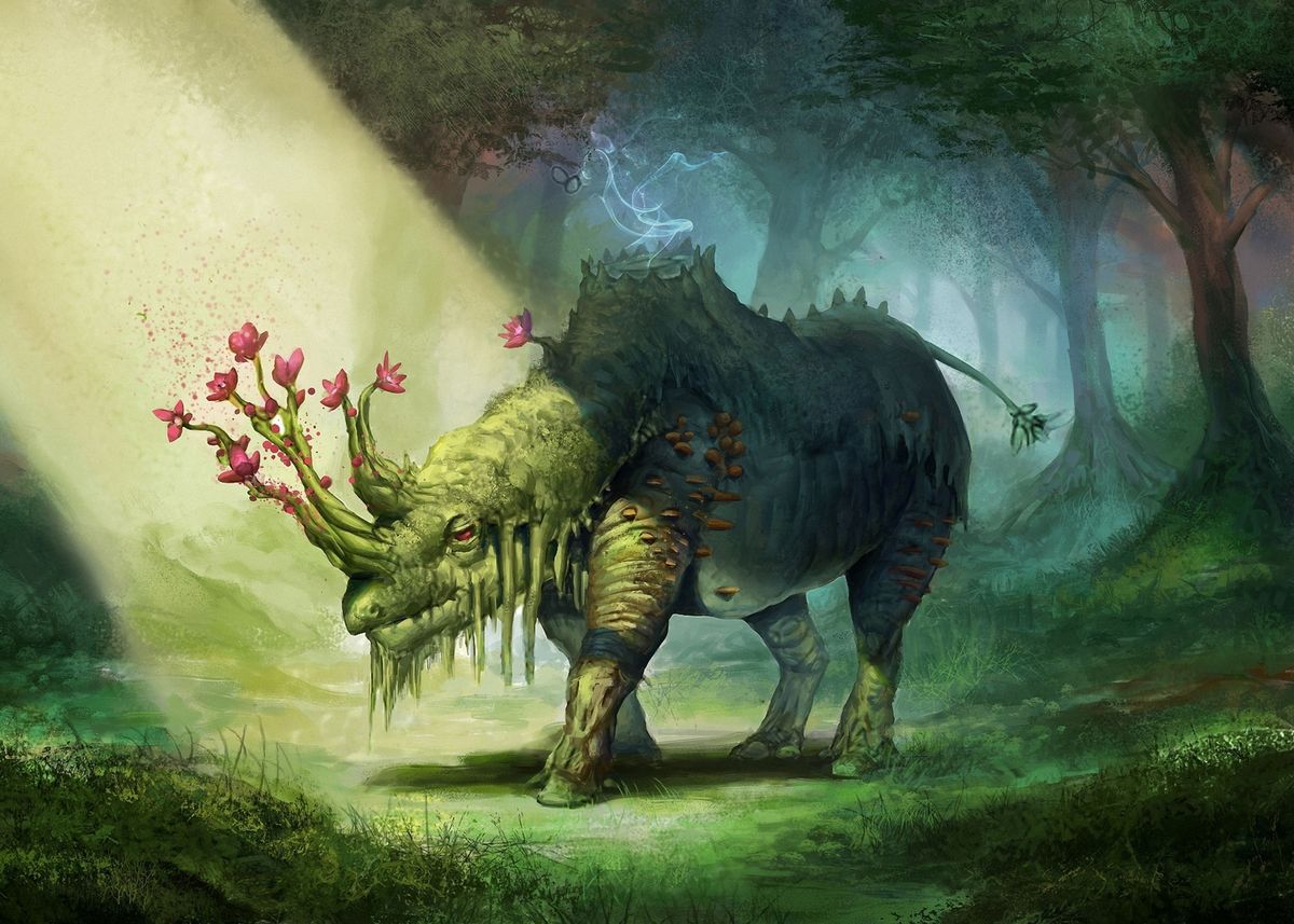 'Fantasy Animal' Poster, picture, metal print, paint by black parrot ...