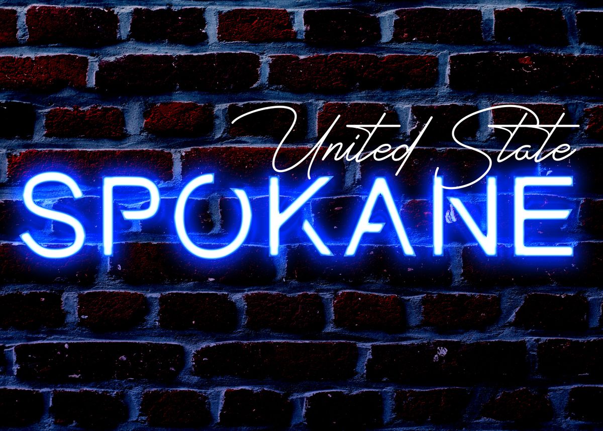 'Spokane' Poster, picture, metal print, paint by Wasi Blond | Displate