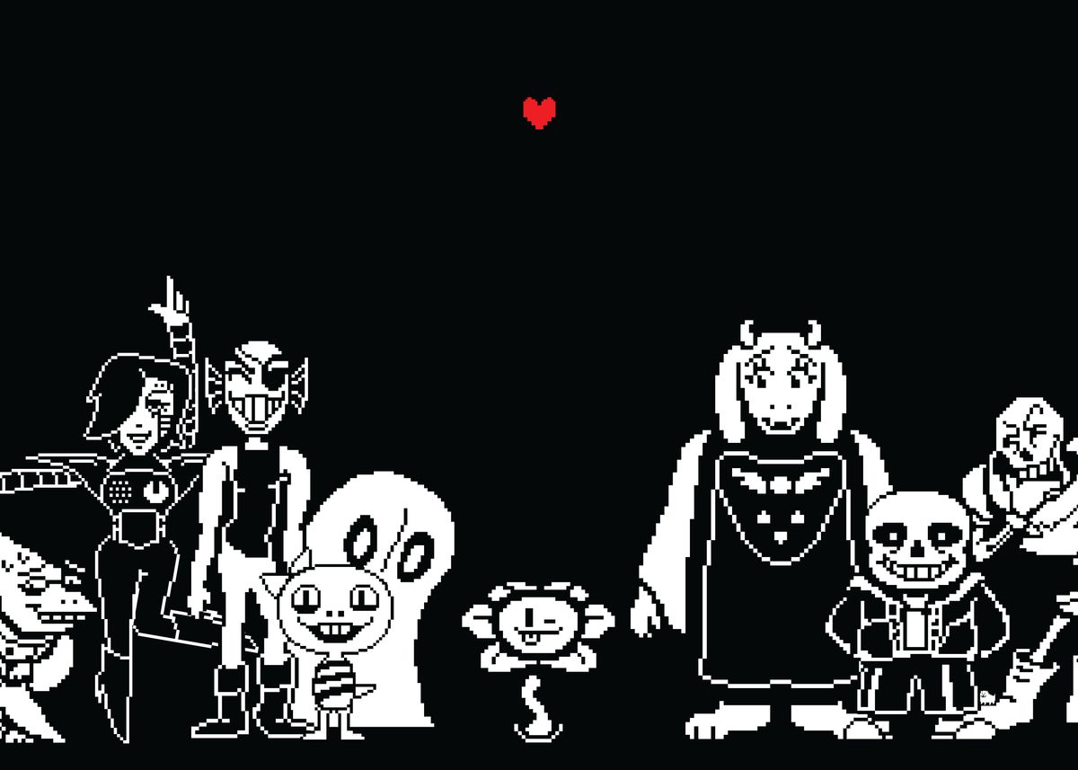 'Under Tale' Poster, picture, metal print, paint by TrueBest | Displate