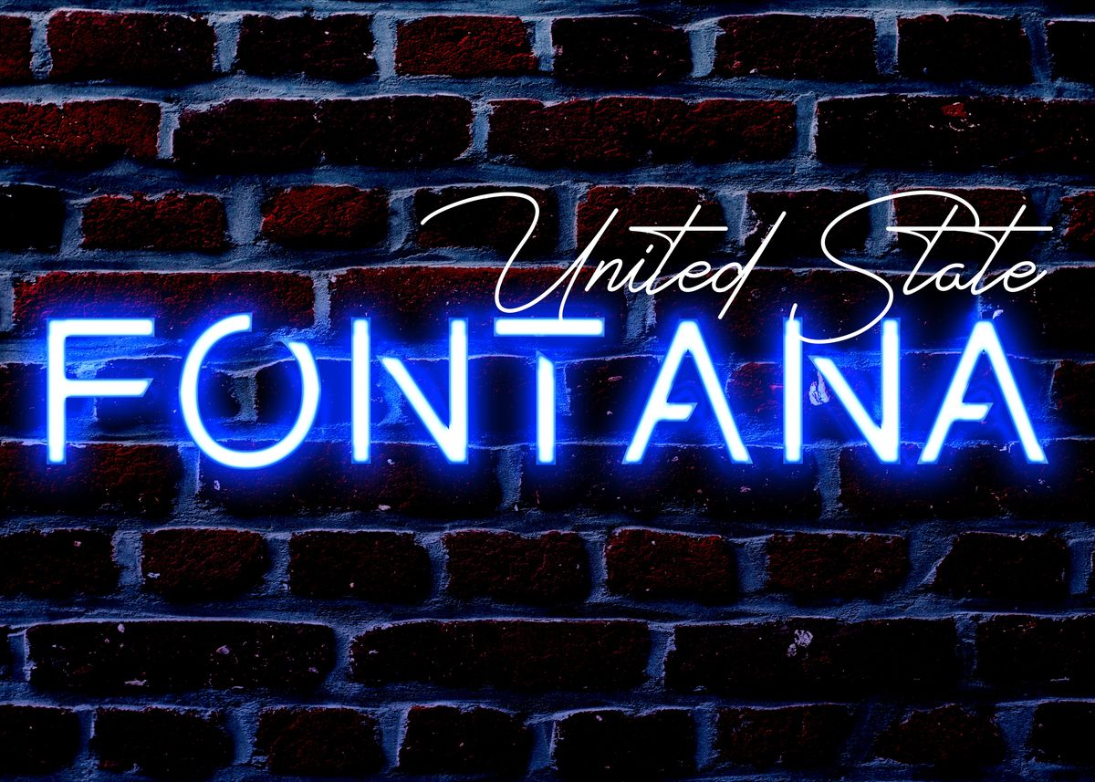 'Fontana' Poster by Wasi Blond | Displate