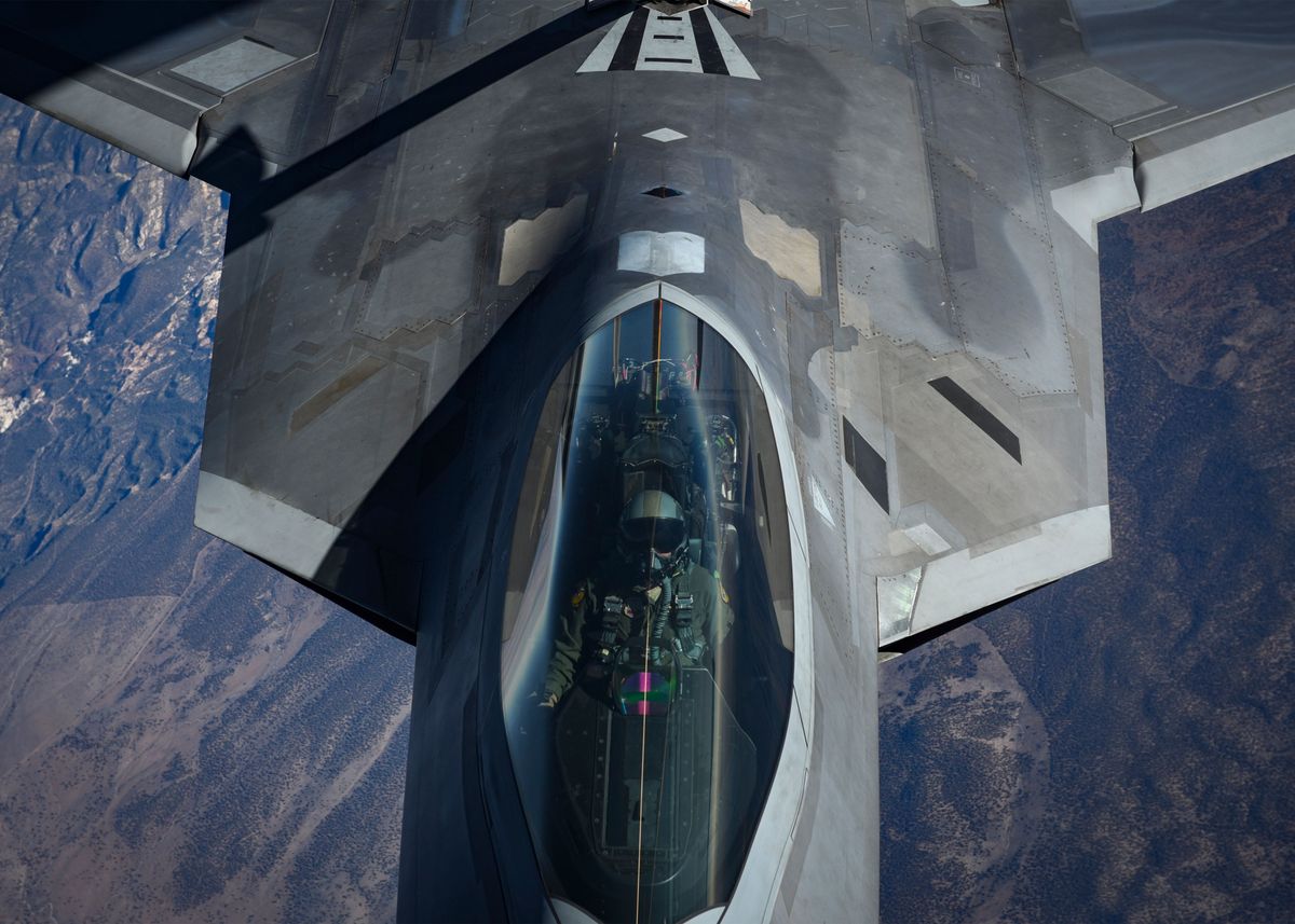 'F22 closeup' Poster, picture, metal print, paint by Galaxy Images ...