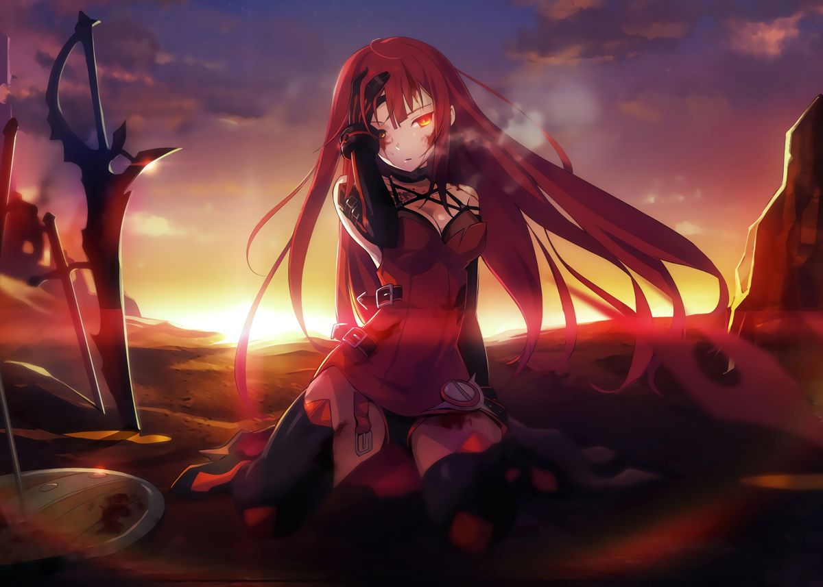 'Elesis Elsword' Poster, picture, metal print, paint by Samuel Lee | Displate