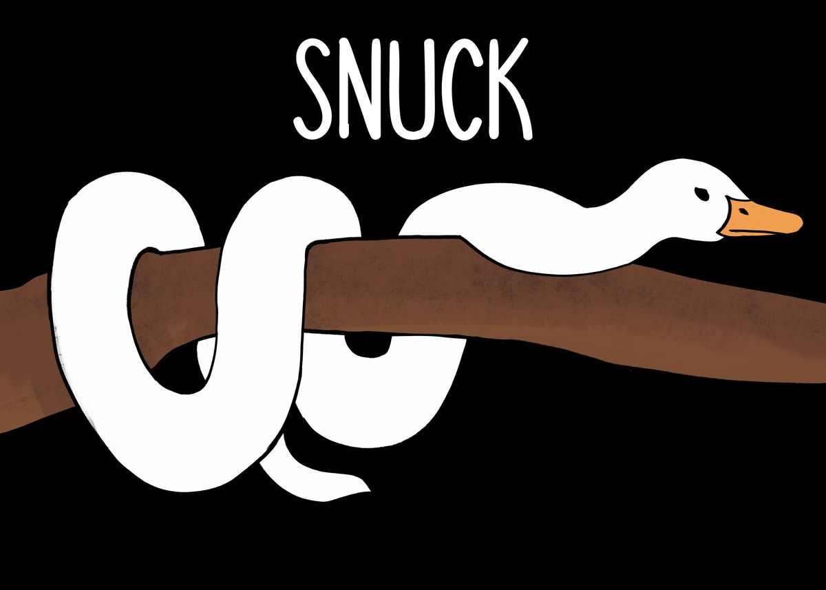 'SNUCK Duck' Poster, picture, metal print, paint by One Piece Gear ...