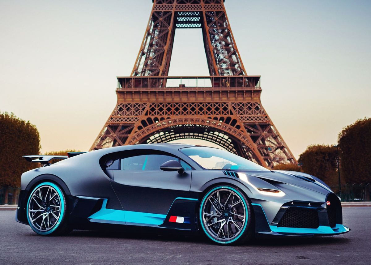 'Bugatti ' Poster, picture, metal print, paint by Wolf Einstein | Displate