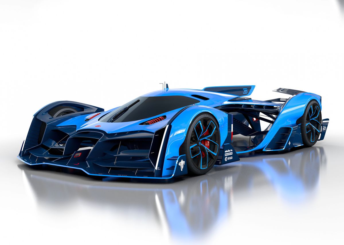 'Bugatti' Poster, picture, metal print, paint by Monster Car | Displate