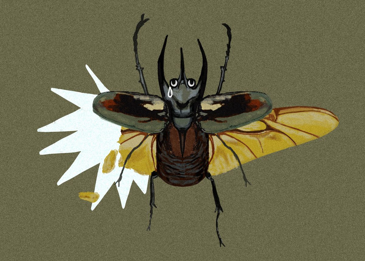 'Sad beetle' Poster by nevenasloth | Displate