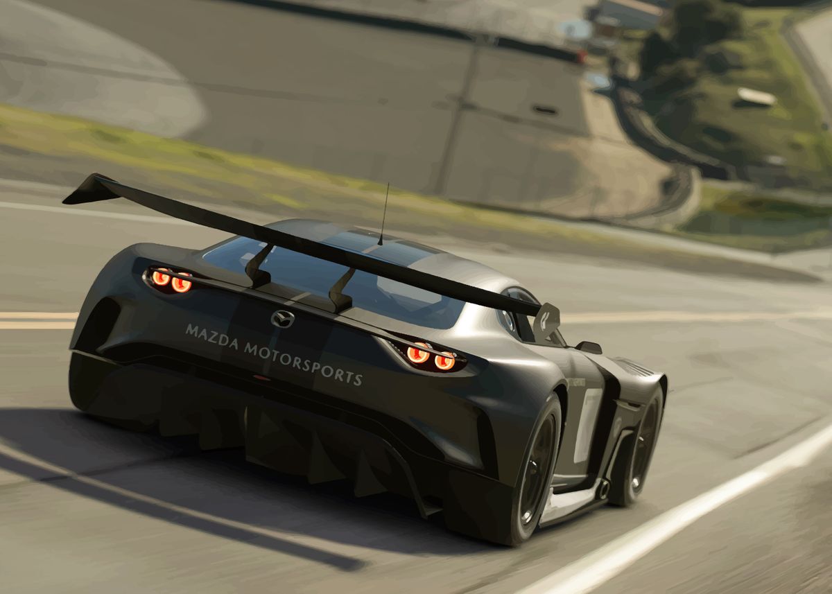 'mazda' Poster, picture, metal print, paint by bagong blue | Displate