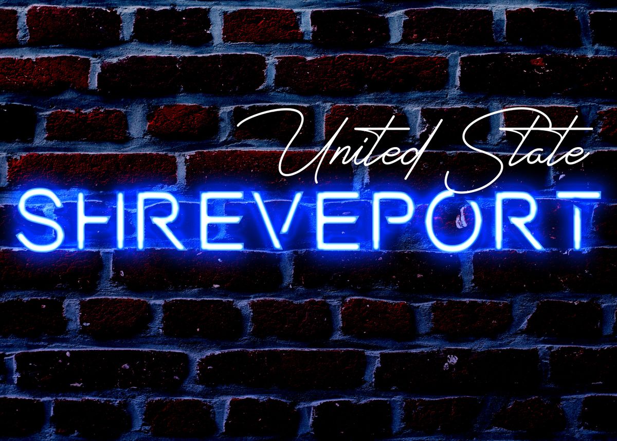 'Shreveport' Poster, picture, metal print, paint by Wasi Blond | Displate