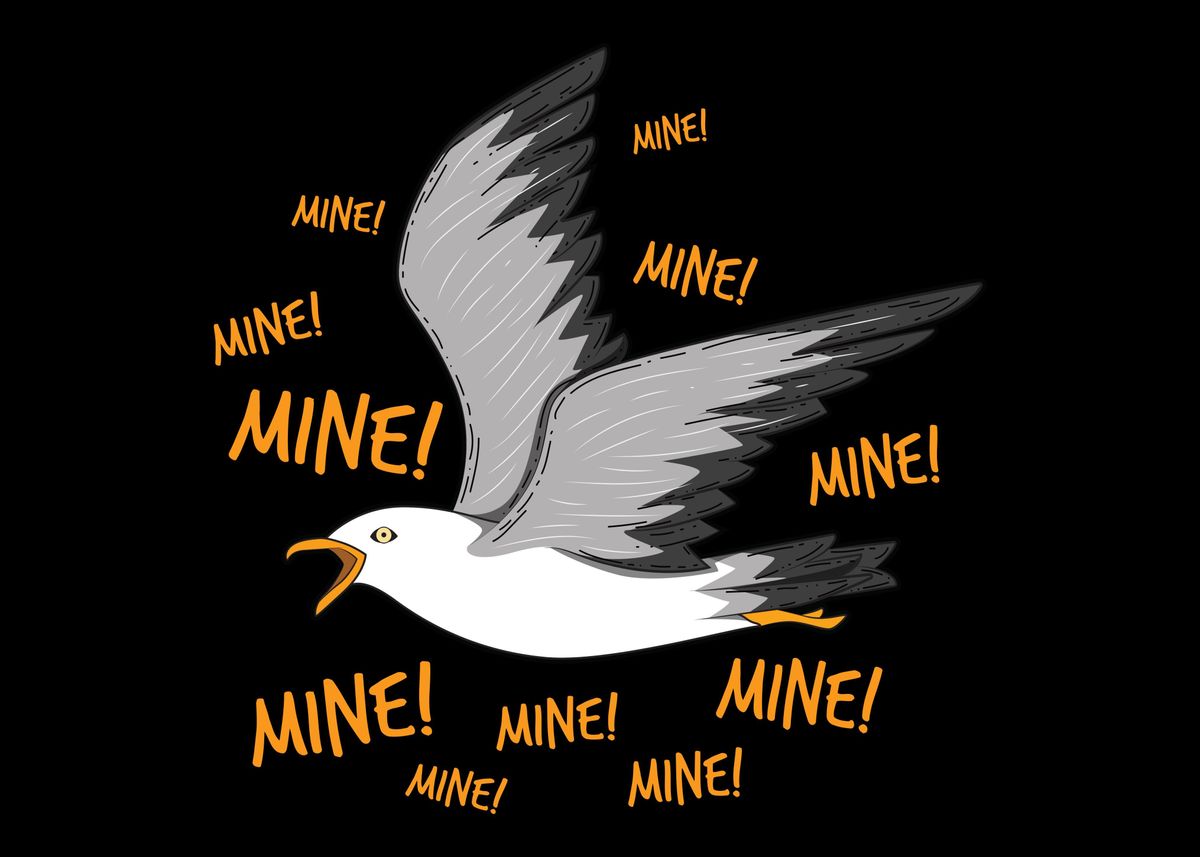 'Funny Gull Seagull Design' Poster by Hexor | Displate