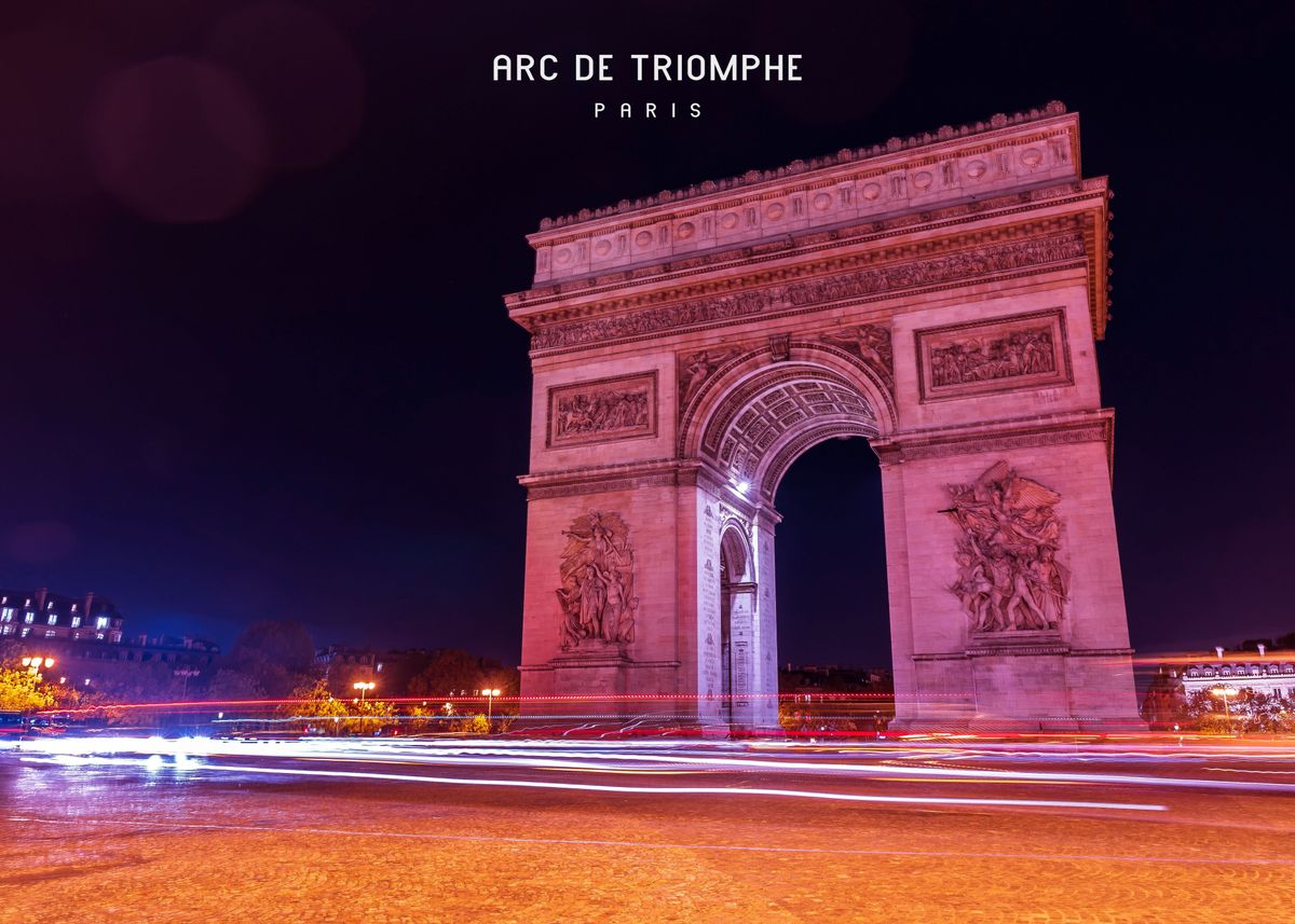 'Arc de Triomphe ' Poster, picture, metal print, paint by Famous City ...