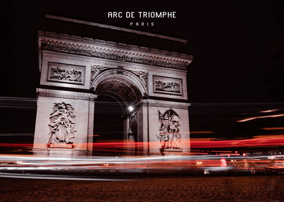 'Arc de Triomphe ' Poster, picture, metal print, paint by Famous City ...