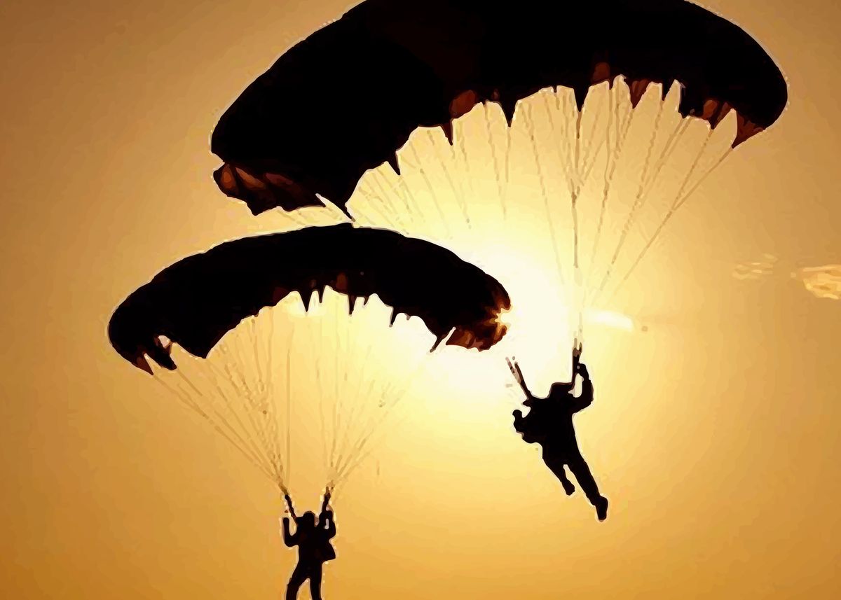 'skydiving' Poster by irithel jhonson | Displate