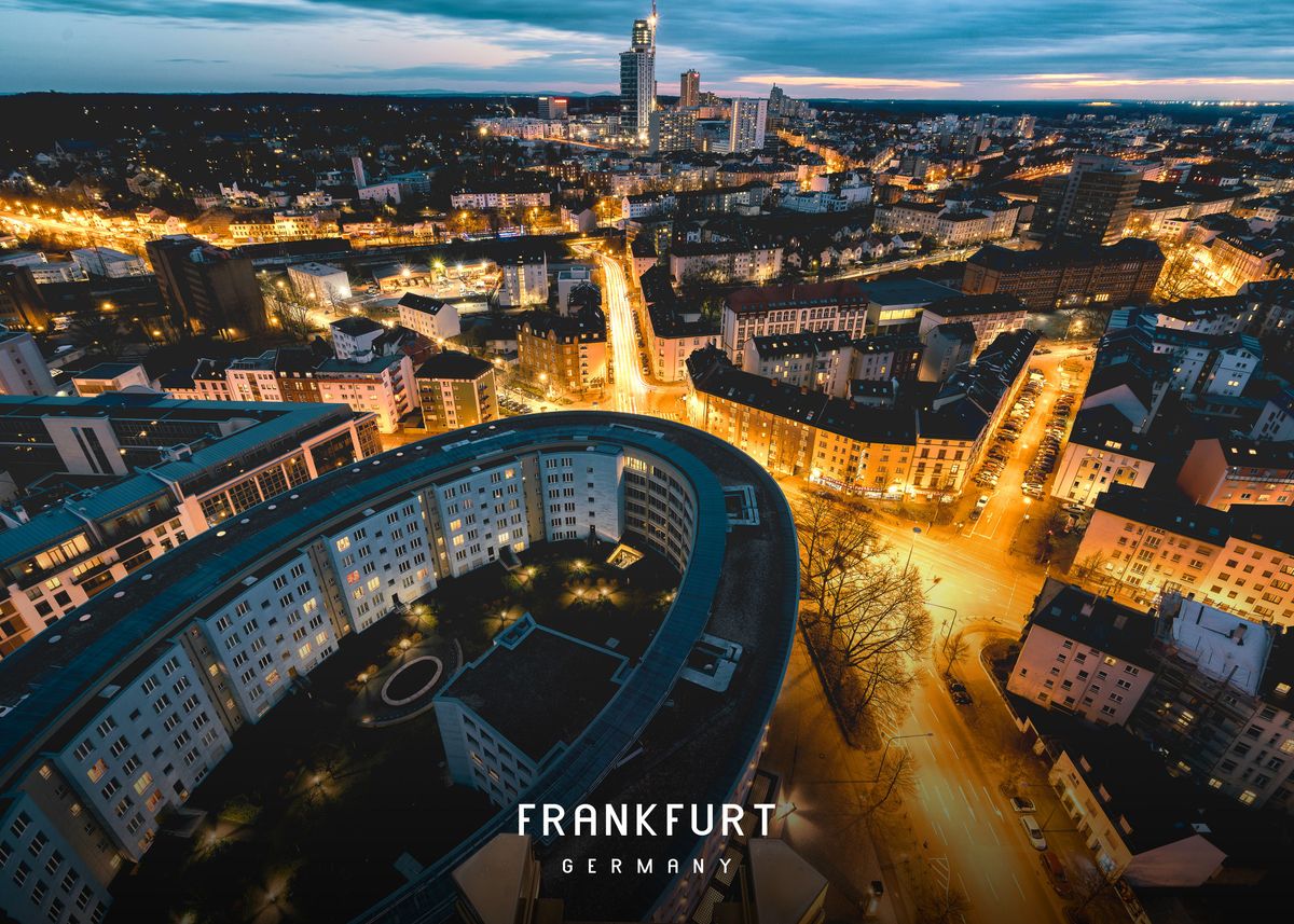 'Frankfurt ' Poster, picture, metal print, paint by Big City | Displate
