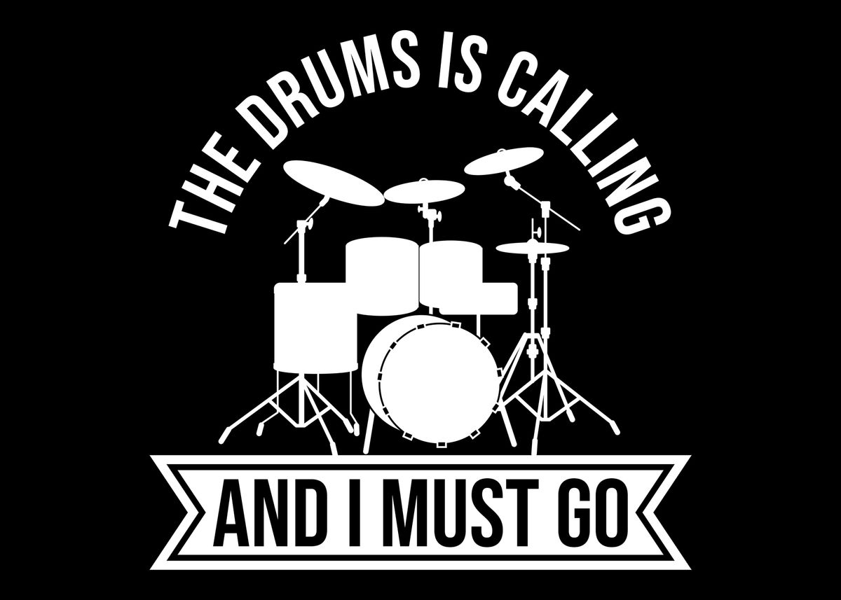 'Drumming Drummer' Poster by BobbyBubble | Displate