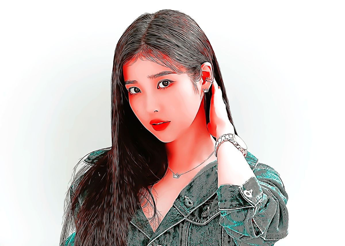 'iu here' Poster by LAST LIGHT | Displate