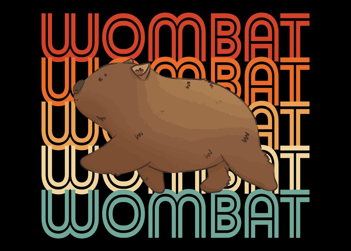 'Wombats Wombat Australian ' Poster, picture, metal print, paint by ...