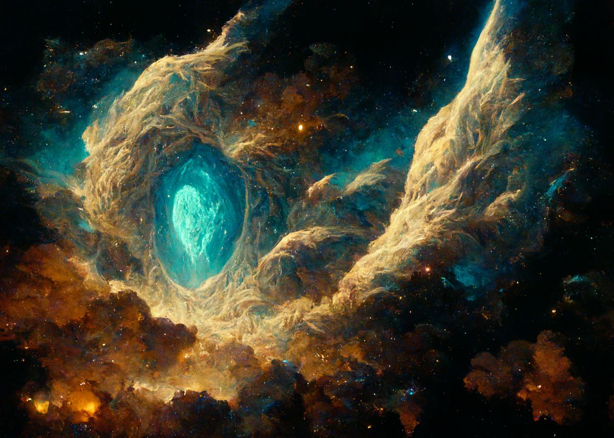 'Nebula Artwork Painintg' Poster, picture, metal print, paint by Jason ...