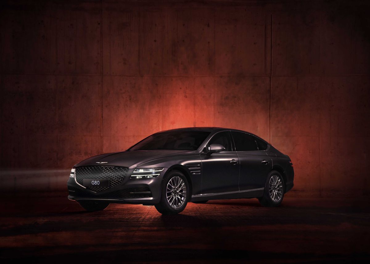 'Hyundai G80' Poster, picture, metal print, paint by Marcel Lee | Displate