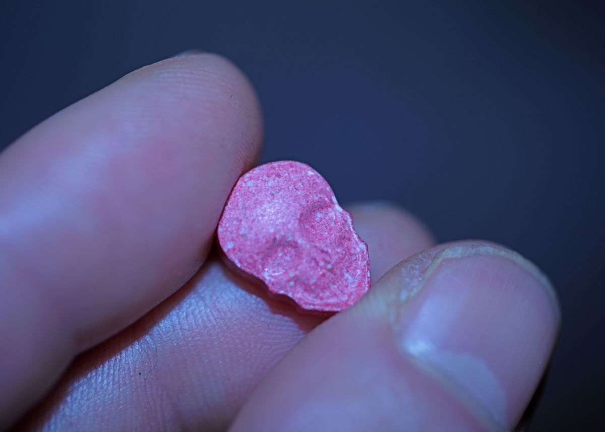 'Red skulls ecstasy doping' Poster by BakalaeroZz Photography | Displate