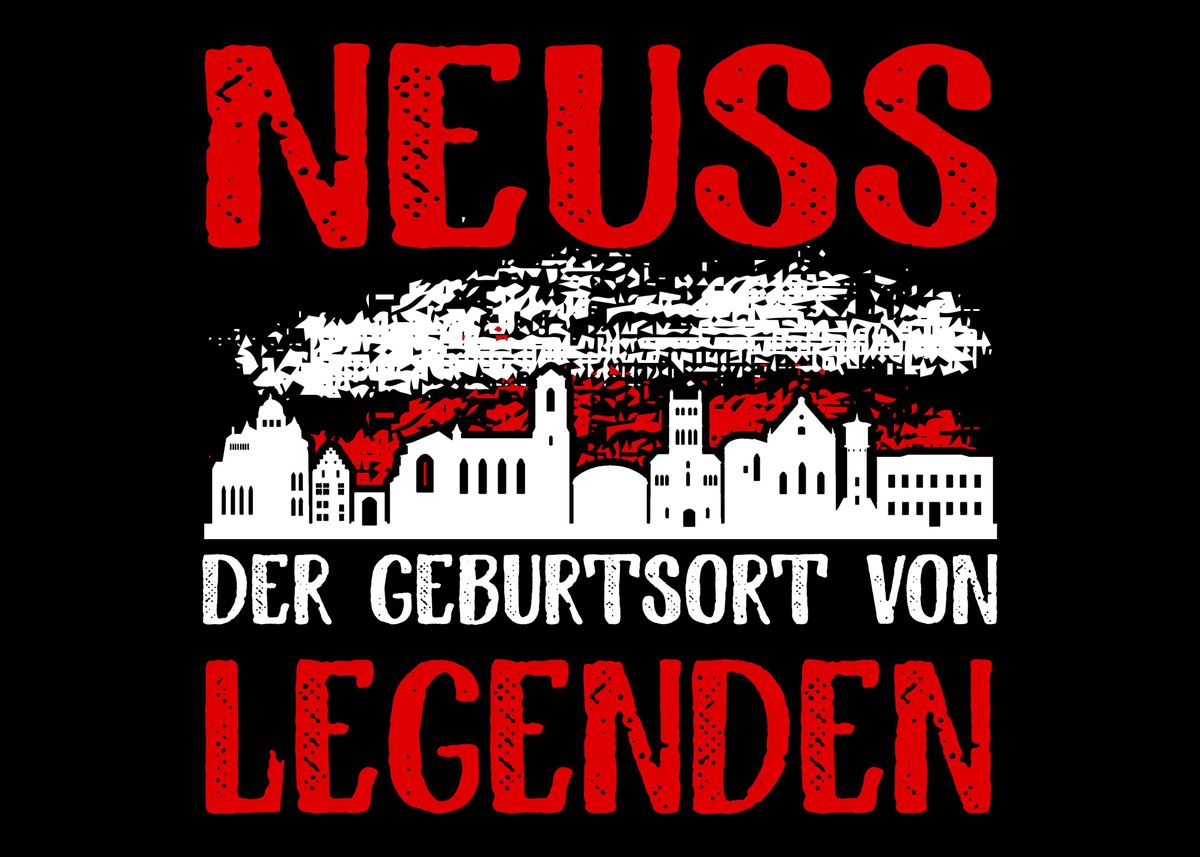 'Neuss Germany' Poster, picture, metal print, paint by Hexor | Displate