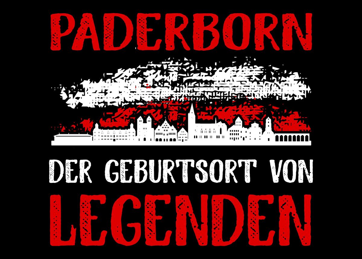 'Paderborn Germany' Poster, picture, metal print, paint by Hexor | Displate