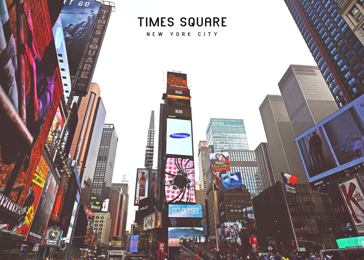 'Times Square ' Poster by Famous City | Displate