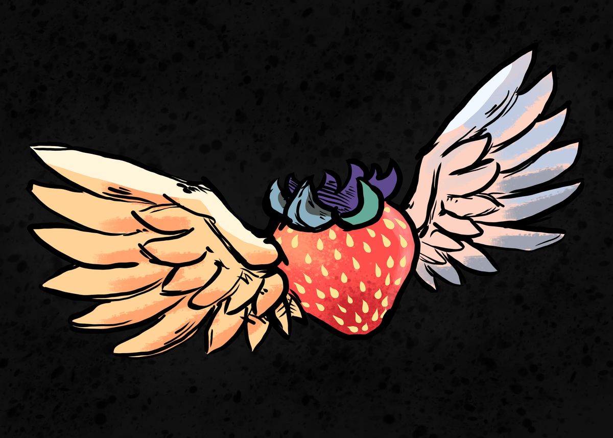 'Celeste berry' Poster, picture, metal print, paint by Go1dust Design ...