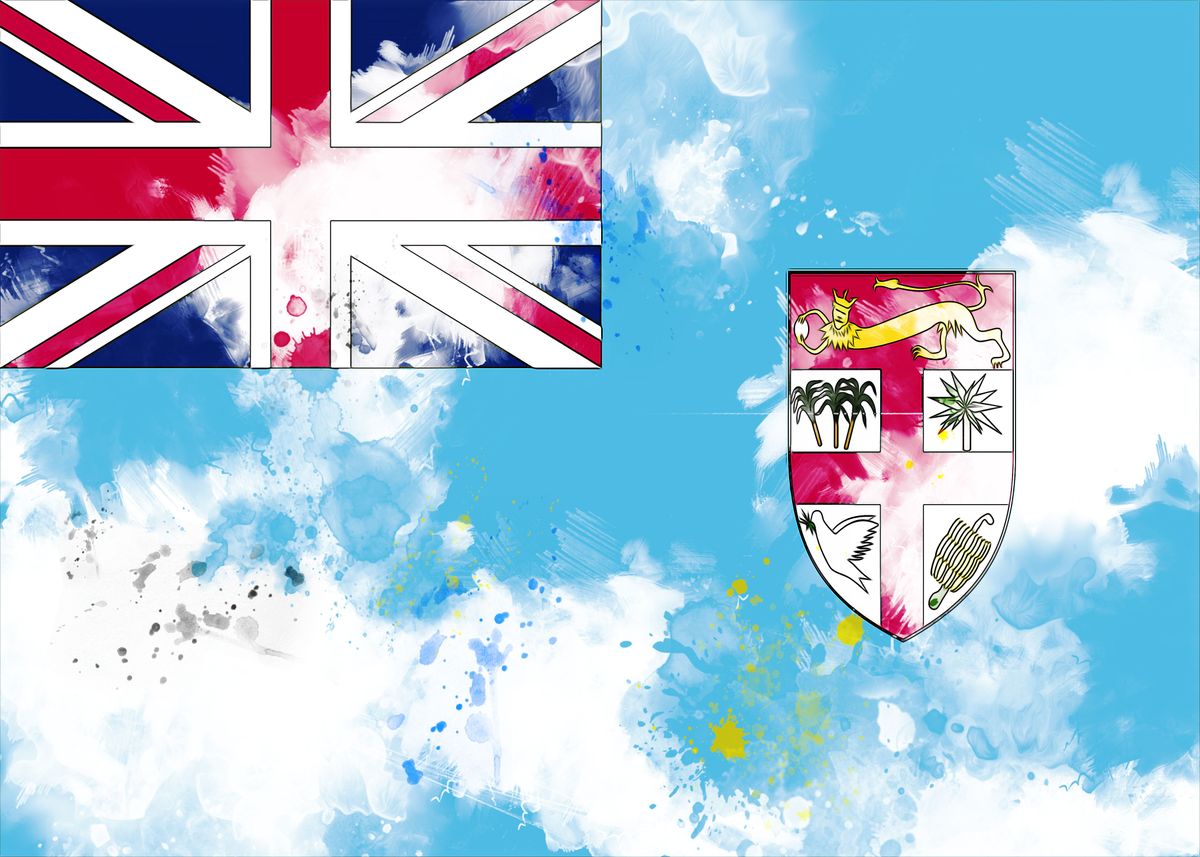 'Fiji' Poster, picture, metal print, paint by Eli Cassin | Displate