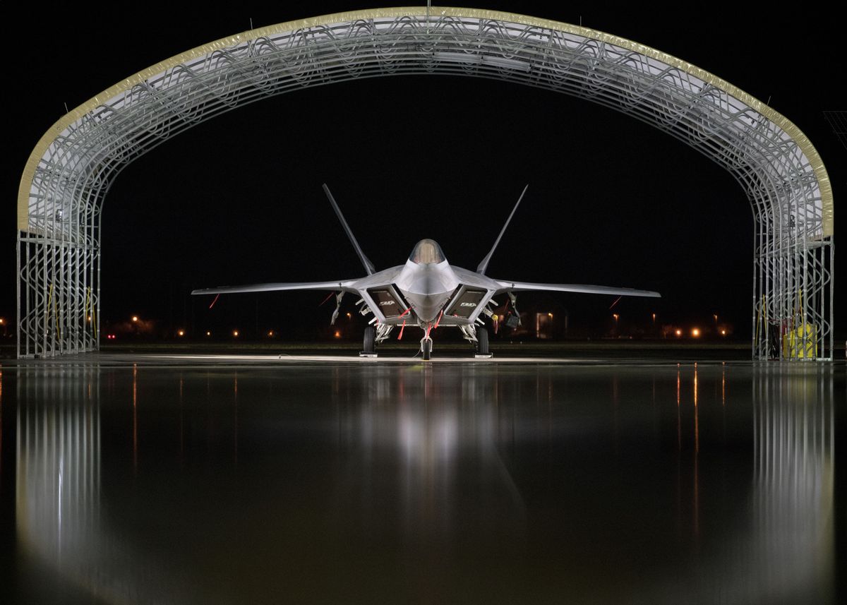 'F22' Poster, picture, metal print, paint by Galaxy Images | Displate