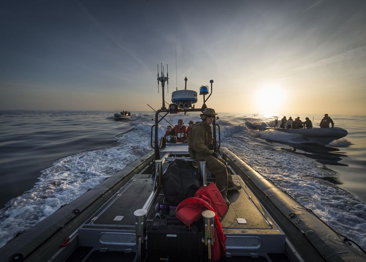 'Navy support troops ' Poster, picture, metal print, paint by Sam Brady ...