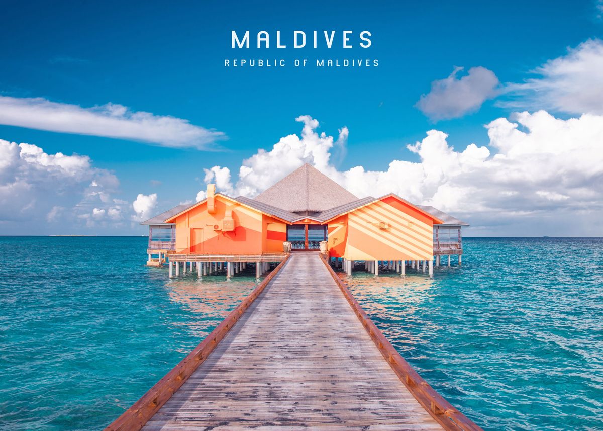 'Maldives ' Poster, picture, metal print, paint by Explore Universe ...