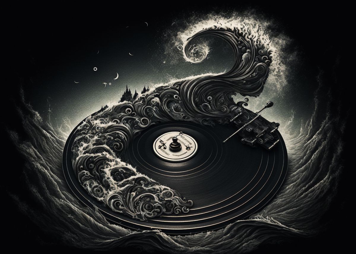 'Illustration Black Music' Poster by Coffee Design | Displate