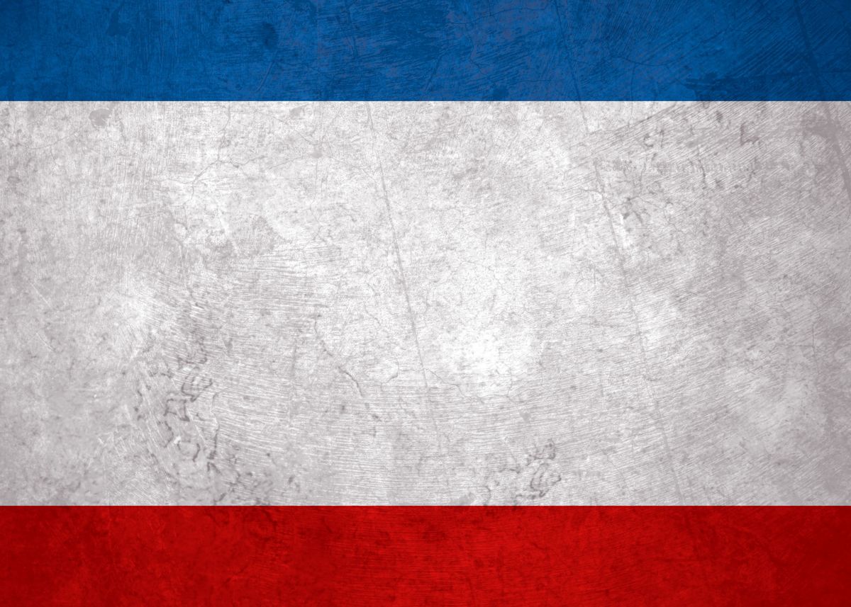'Flag of Crimea on Wall' Poster, picture, metal print, paint by Angelos ...