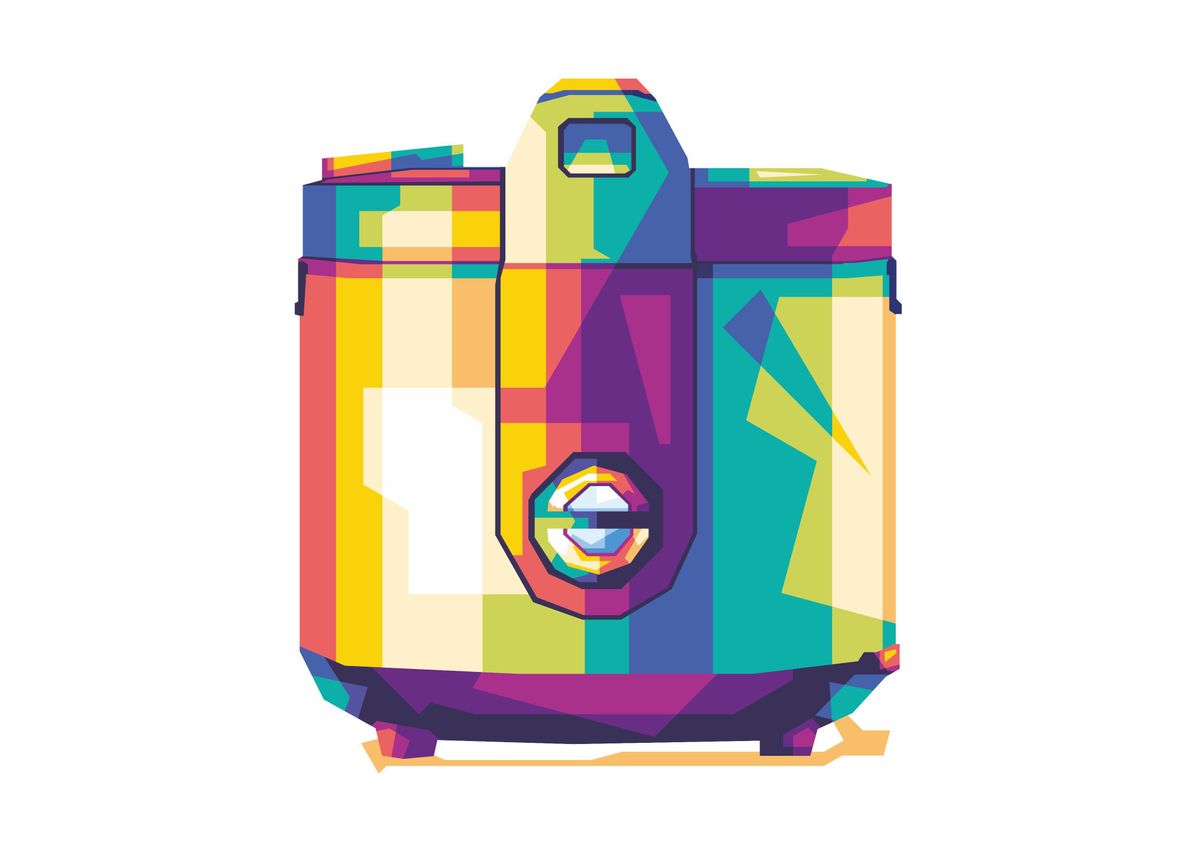 'Rice Cooker Popart' Poster, picture, metal print, paint by Rizky Dwi ...