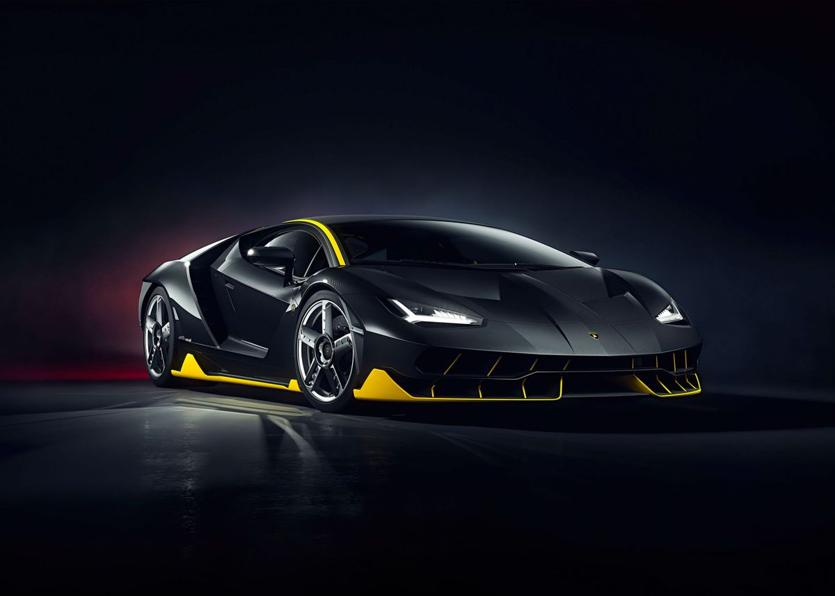 'Lamborghini Centenario' Poster, picture, metal print, paint by Monster ...