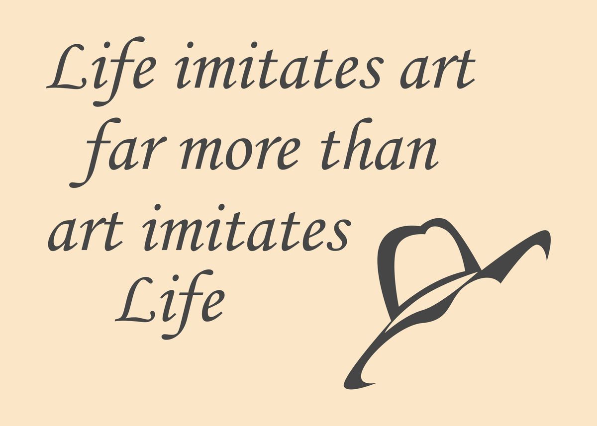 'Life Art Quote Poster' Poster, picture, metal print, paint by Rizky ...