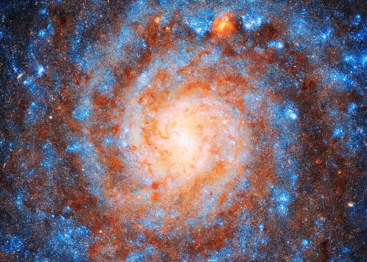 'Galaxy IC 5332' Poster, picture, metal print, paint by Mango Art ...