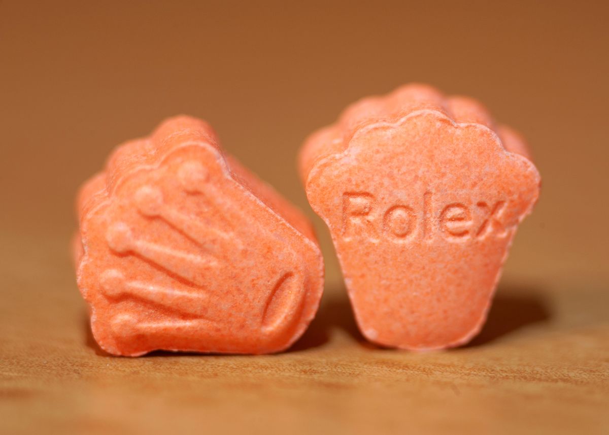 'Orange ecstacy pills macro' Poster by BakalaeroZz Photography | Displate