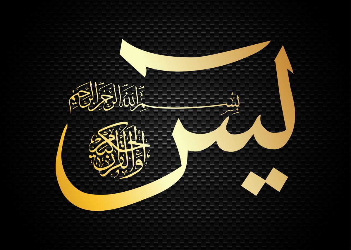 'yaseen islamic calligrpahy' Poster, picture, metal print, paint by ...