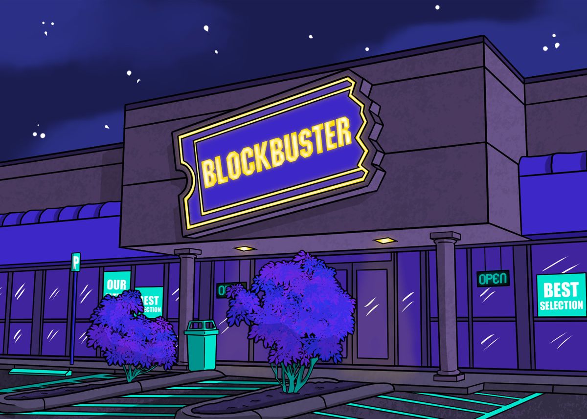 'Blockbuster at Midnight' Poster, picture, metal print, paint by Fat ...