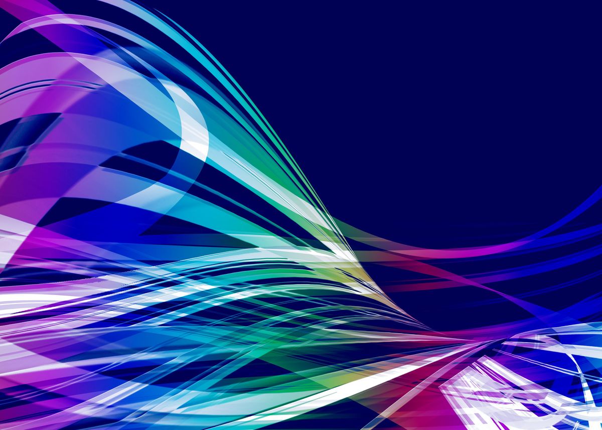 'Swing waves' Poster, picture, metal print, paint by TheGolden Hand ...