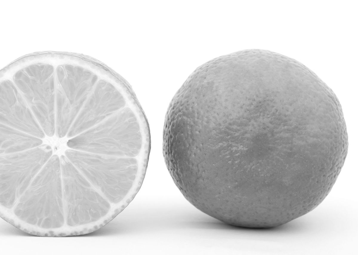 'lemon gray ' Poster, picture, metal print, paint by The Diamond | Displate