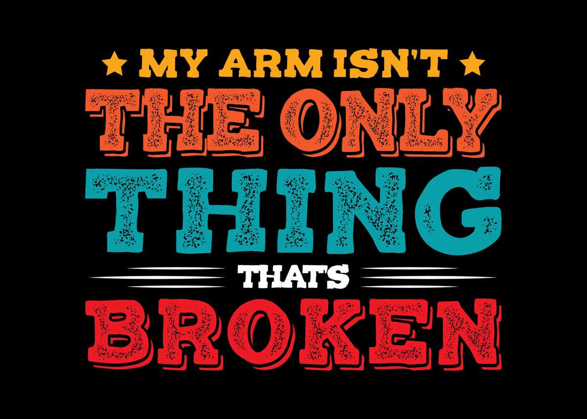 'Broken Arm' Poster, picture, metal print, paint by Sebastian Wünsche ...