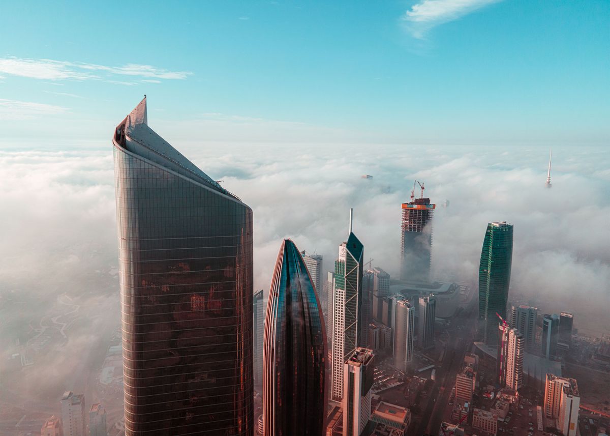 'Kuwait fogs 2' Poster, picture, metal print, paint by Abdullah Shalash ...