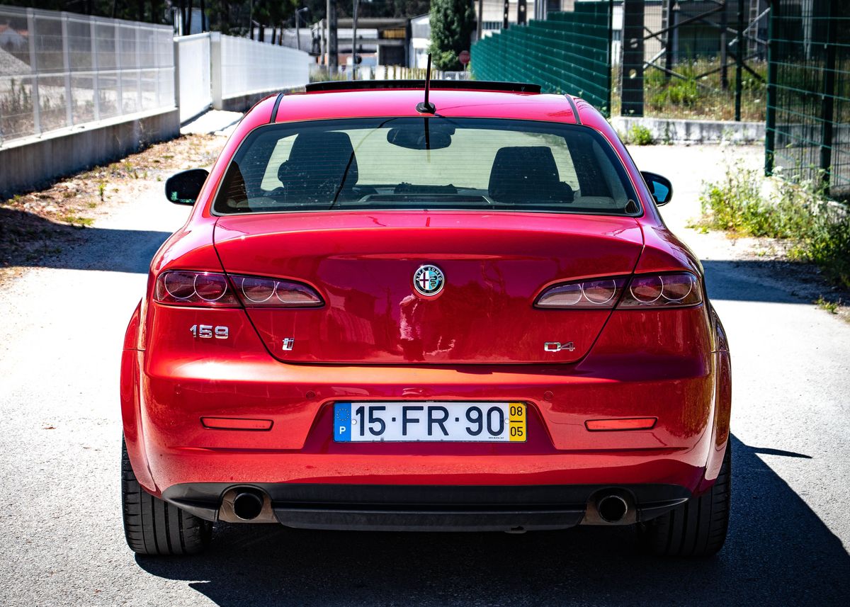 'Alfa Romeo 159 Rear End' Poster, picture, metal print, paint by Bruno ...