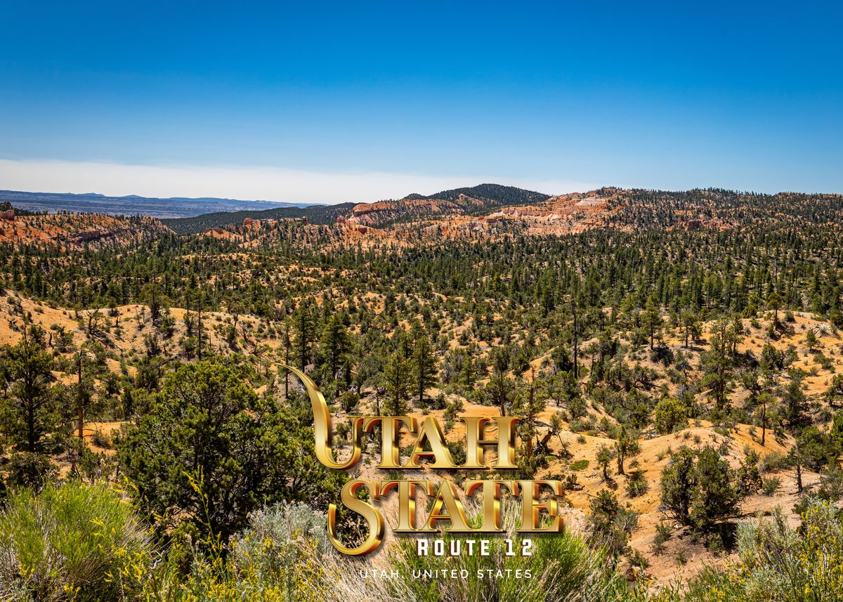 'Utah State Route 12' Poster, picture, metal print, paint by Gestalt ...