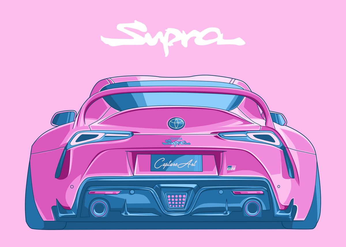 'Toyota Supra GR' Poster, picture, metal print, paint by capture art ...