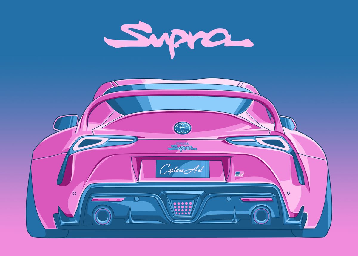'Toyota Supra GR' Poster, picture, metal print, paint by capture art ...