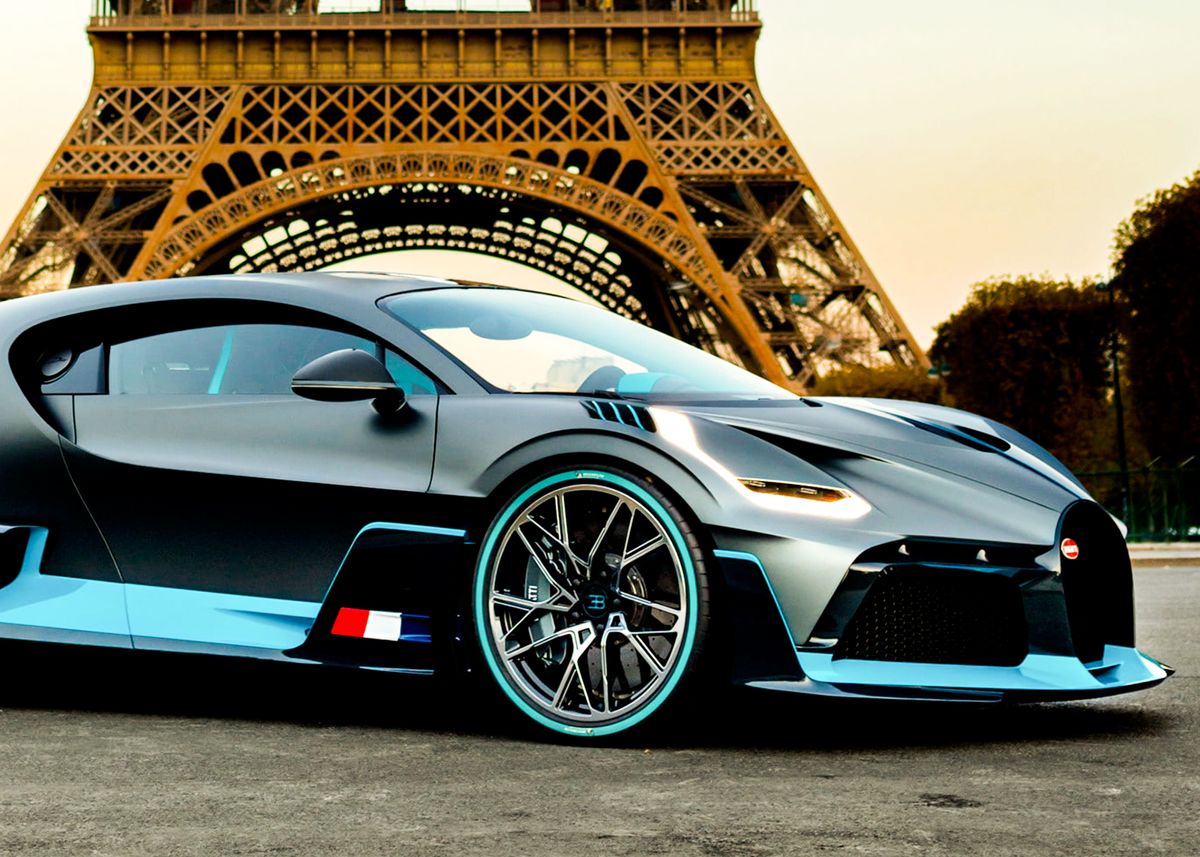 'bugatti divo' Poster, picture, metal print, paint by Sport Cars | Displate
