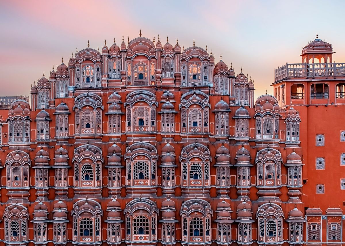 'Hawa Mahal' Poster, picture, metal print, paint by Mango Art | Displate